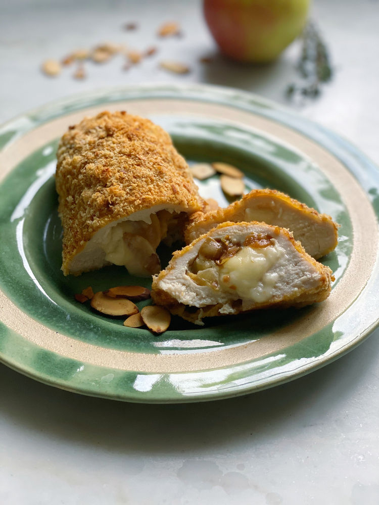 Apple-Almond-Brie Stuffed Chicken Breasts