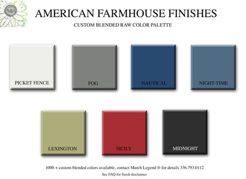 March Legend Finish Samples | March Legend