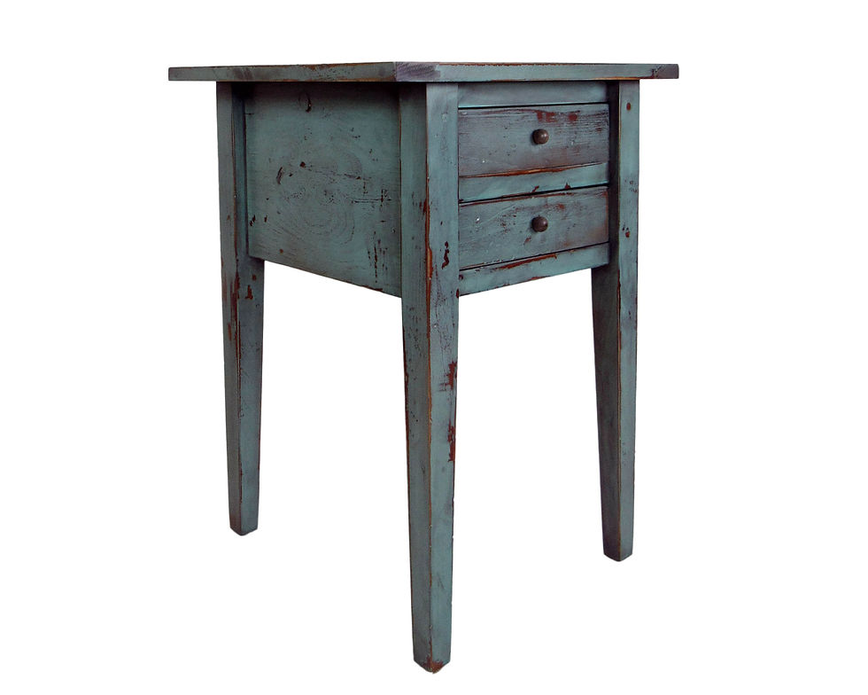 Primitive Shaker Two Drawer End Table | March Legend