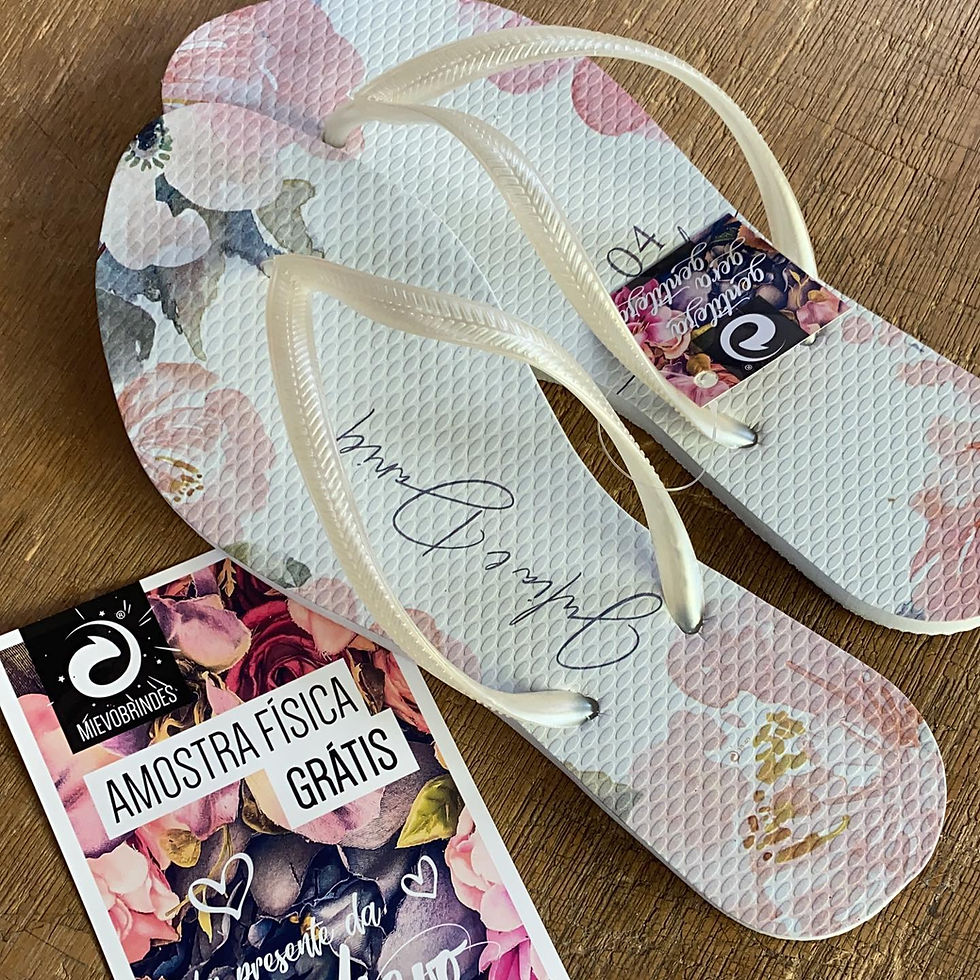Amostra GRÁTIS Mievo Chinelos Personalizados | Chinelo | Brinde ...