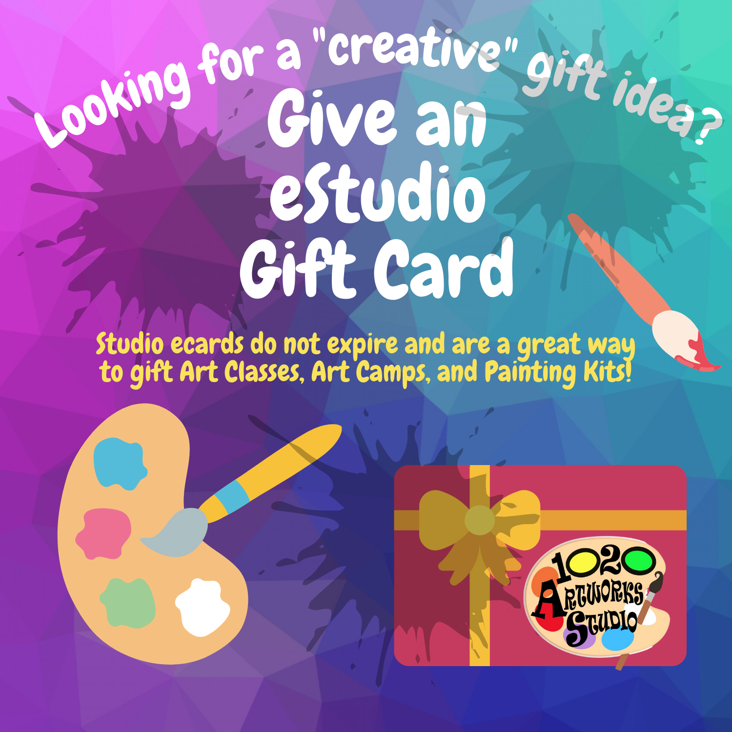 Purchase a Studio Gift Card | 1020artworks