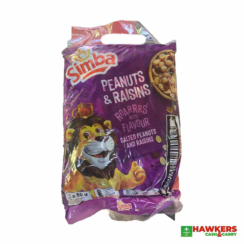 simba peanuts & raisins 36x50g | Hawkers Cash & Carry