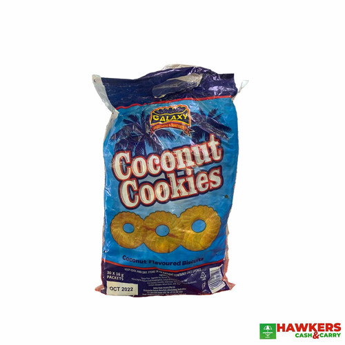 Galaxy Coconut Cookies 30 x 16g | Hawkers Cash & Carry