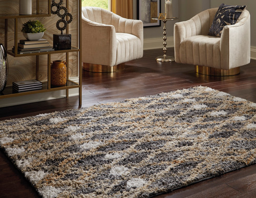 Vinmore Tan/Gray/White Medium Rug | All American