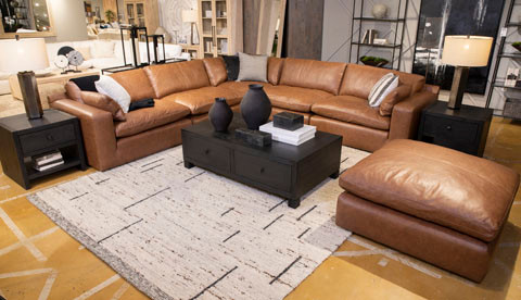 Emilia Caramel 5-PC Sectional | All American