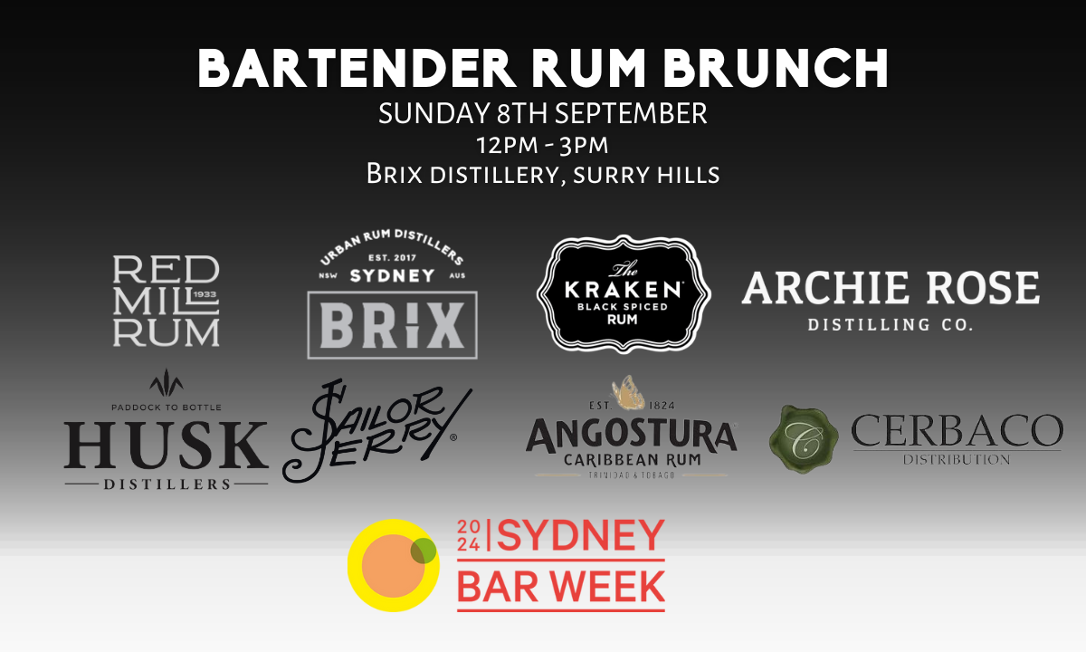 Bartender Rum Brunch - Sydney Bar Week | Brix Distillers