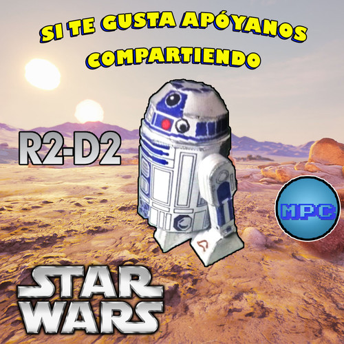 R2- D2 - chibi | MPaperCraft