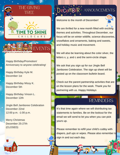 The Giving Tree Newsletter Template | DTS