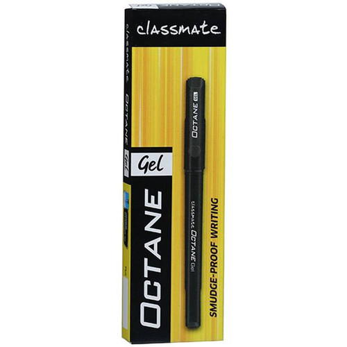 Classmate Octane Gel Pen, Black (Pack of 30) | Tekbud Tech Store