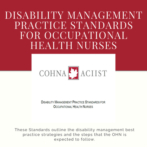 National Disability Management Practice Standards for OHNs | Cohna ...