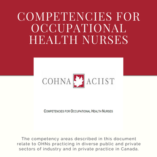 National Competencies for OHNs | Cohna National Stand