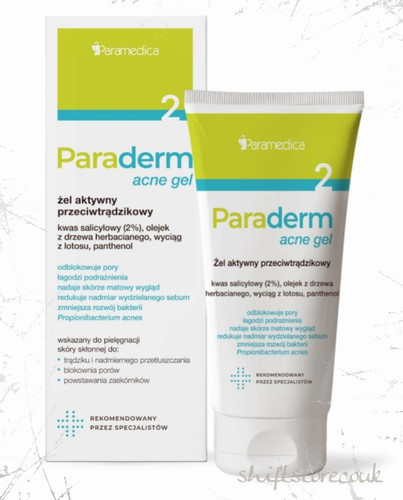 Paramedica Paraderm acne gel active anti-acne gel 50g | SHiFT SToRE