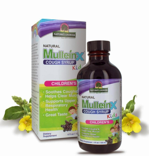 Nature's Answer Kids Mullein-X Natural Cough Syrup 120ml RICH IN HERBS ...