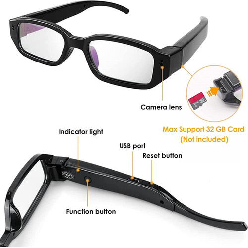 Pinhole Spy Camera Glasses Hidden Specs Video Recorder Eyewear ...