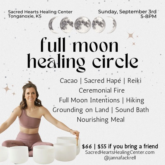 Full Moon Healing Circle | Sacred Hearts
