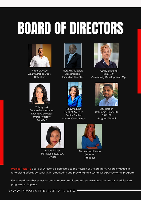 OUR BOARD | Project Restart ATL