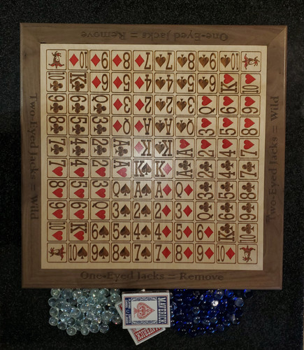 Sequence / One-Eyed Jacks game board | JAG Home Creations