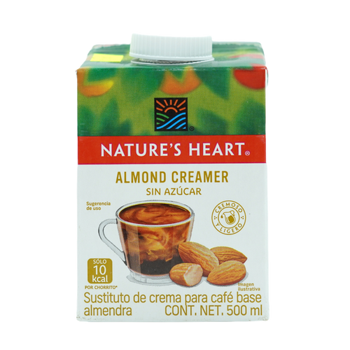 Crema de Almendras para Cafe Sin Azucar Nature's Heart 500ml | DAC ...