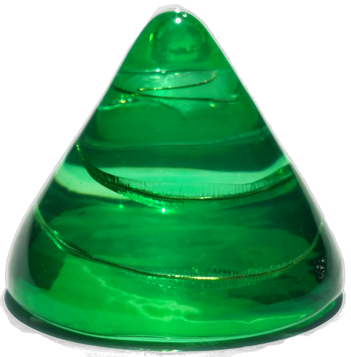 Green Vortex Cone - Heart Chakra Crystal | QBC