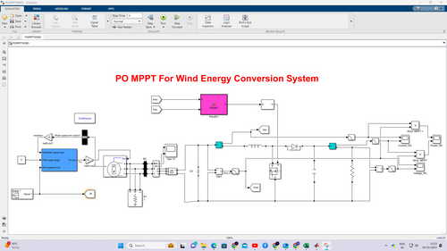 PO MPPT For Wind Energy Conversion System in MATLAB | LMS Solution