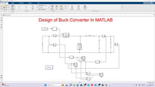Design of Buck Converter in MATLAB | LMS Solution