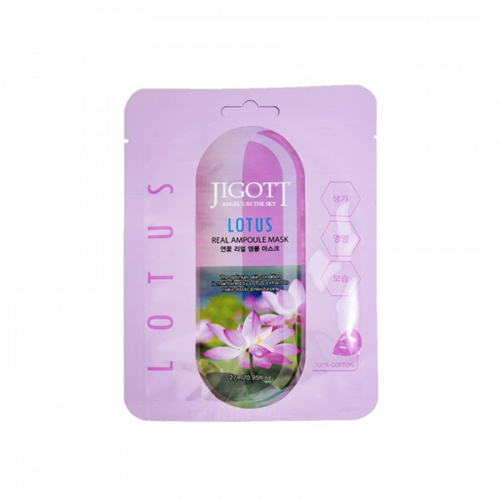 Jigott Lotus real ampoule Face Mask 27ml | Seoul Store