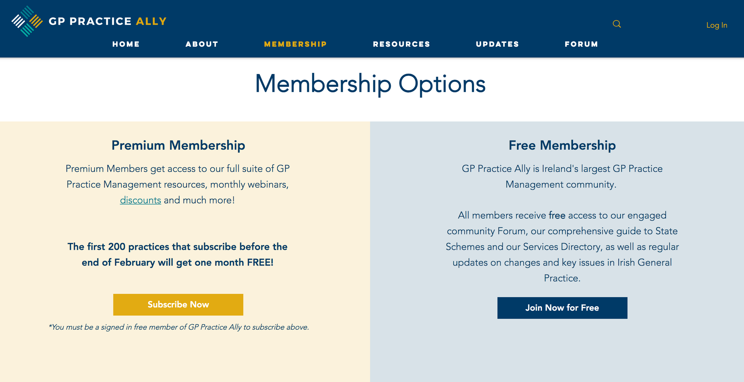 Membership | GP Practice Management | GP Practice Ally