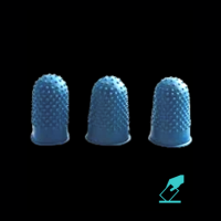 “Thimblette” rubber finger cone, blue, medium (size 1) - 12 | Election ...