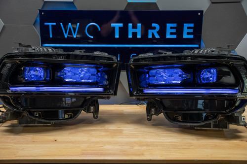 CUSTOM 5TH GEN RAM OEM LIMITED/LONGHORN HEADLIGHTS | Two Three Designs
