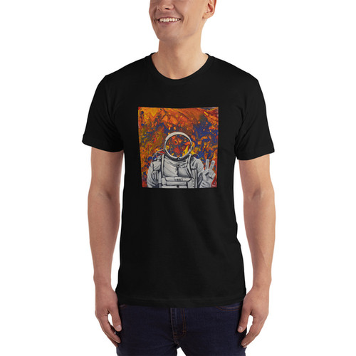 Astronaut In Space - Peace Sign (Unisex Tee) | Chill With Chels Art