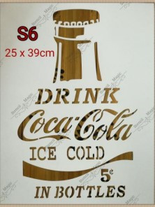 S06 Coca Cola Stencil | Jtique