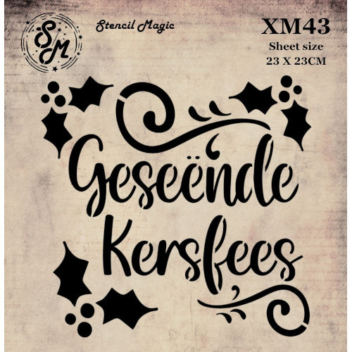 XM16 Geseende Kersfees Stencil | Jtique
