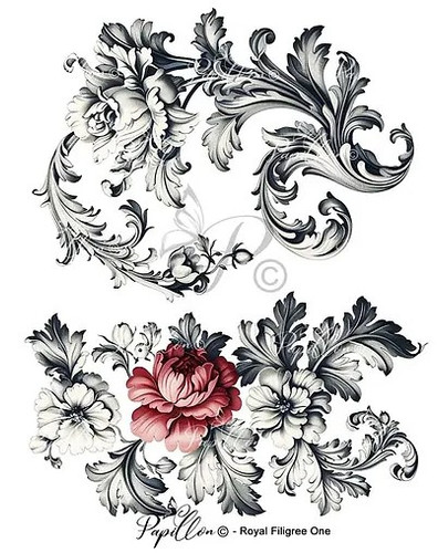 Royal Filigree 1 Rub-On Transfer | Jtique