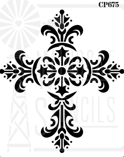 CP675 The Cross Stencil | Jtique