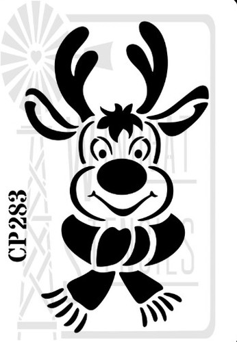 CP283 Rudolph the Reindeer Stencil | Jtique