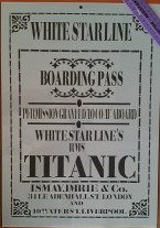 Titanic Boarding Pass Stencil | Jtique