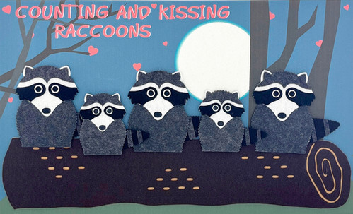 Counting and Kissing Raccoons | Artfelt