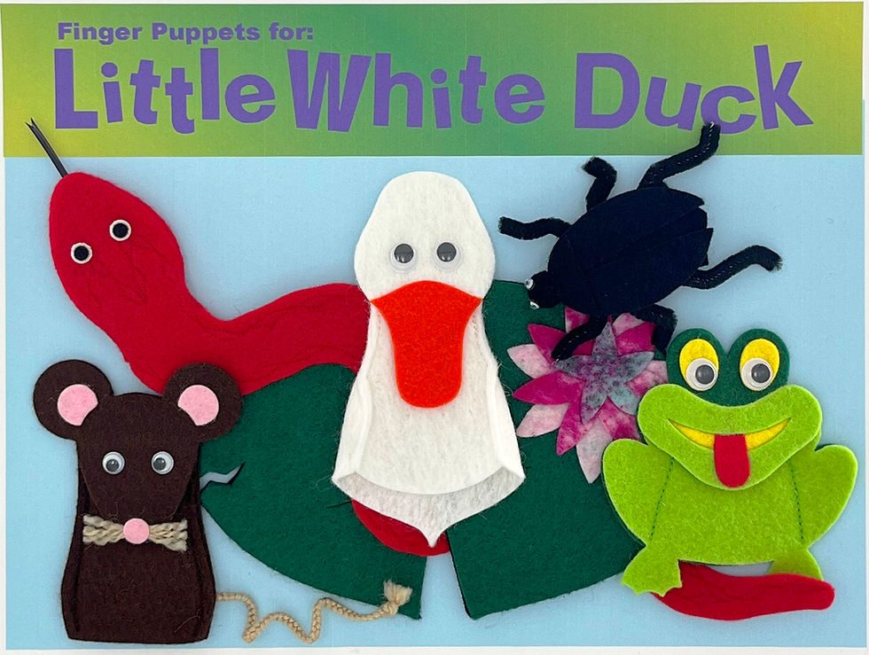 Finger Puppets and Pieces for: Little White Duck | Artfelt