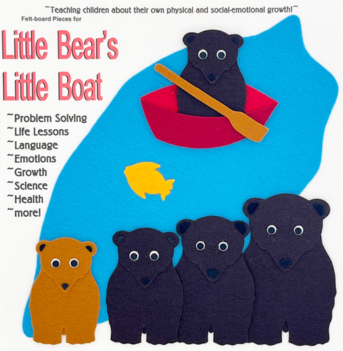 Felt pieces for: Little Bear's Little Boat | Artfelt