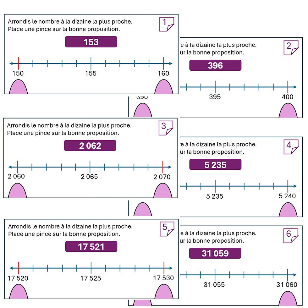 Arrondir à la dizaine la plus proche