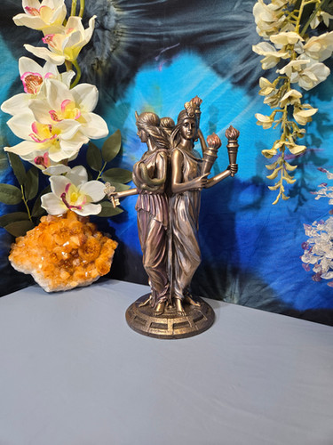 Hecate Triple Goddess Resin Statue | My Site
