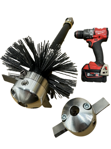 Root Cutting Head For Flex Shaft Cable 4" | Jetter Conversions