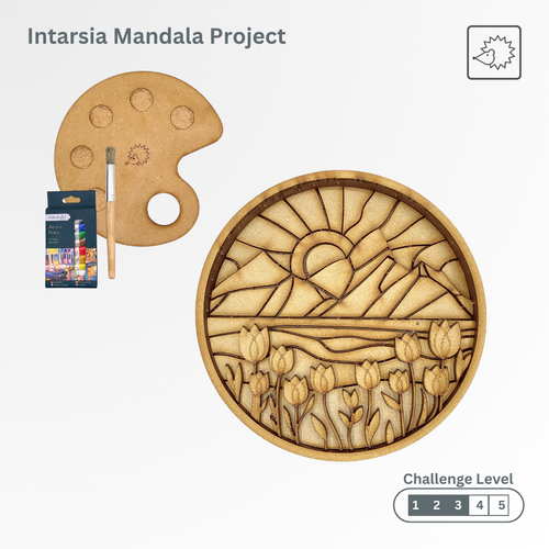 Intarsia Mandala Project | Little Crafters