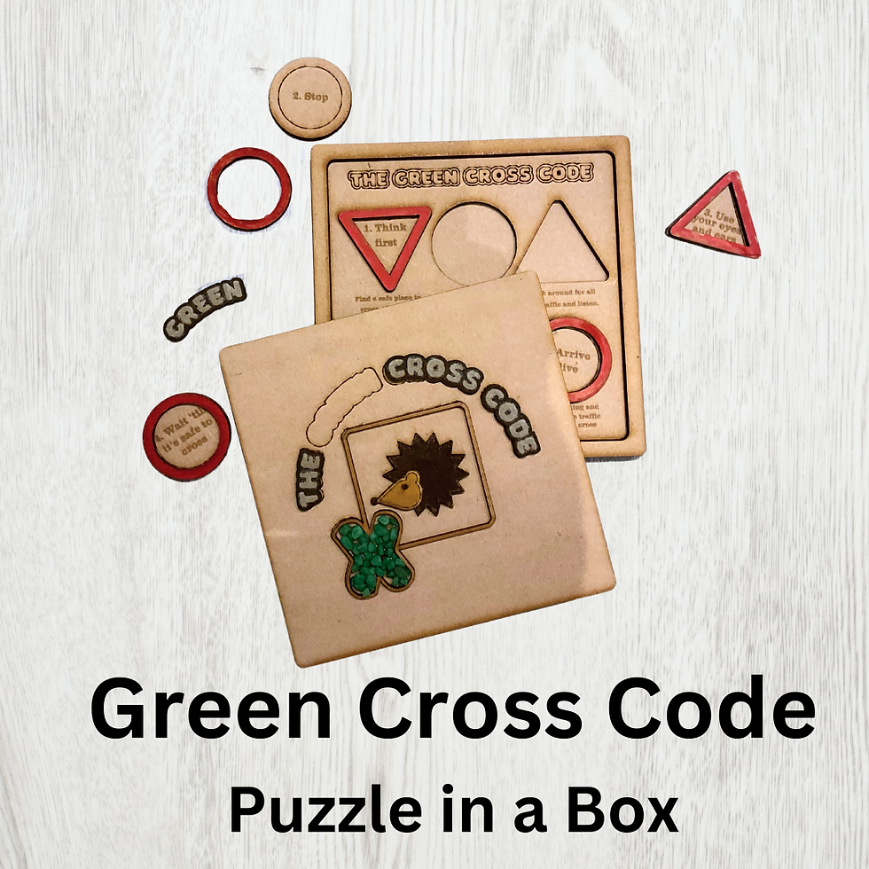 6 x Green Cross Code Puzzles | LCB Education