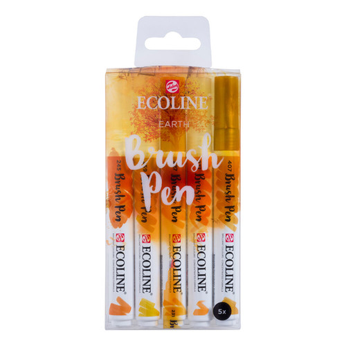 Ecoline Pens x 5 (Earth) | Little Crafters