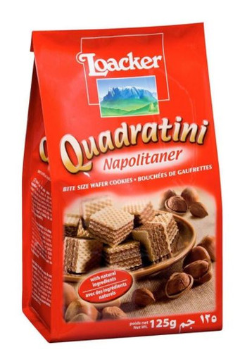 Loacker Quadratini Wafer Napolitaner 125g | Onlinedeliveryuae