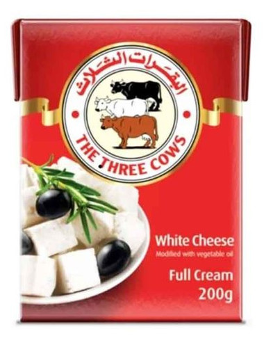 Three Cows Full Cream White Cheese 200g | Onlinedeliveryuae