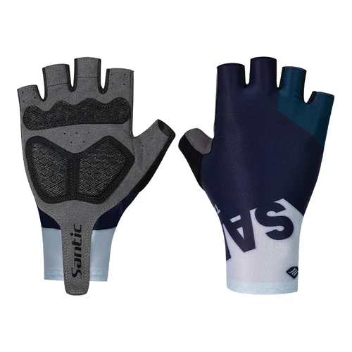 Santic Sean Gloves - Navy | Happy Owl Cycle