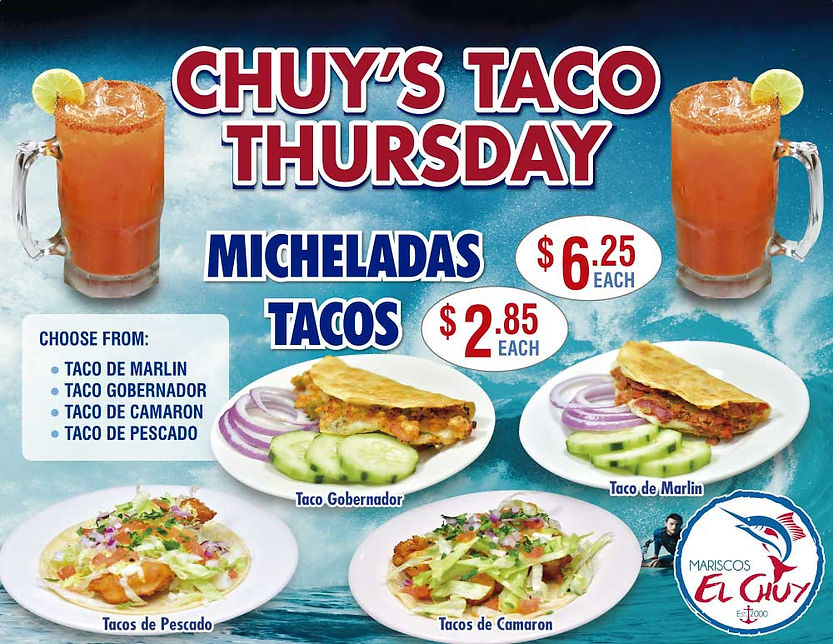 Menu #2 | Mariscos El Chuy