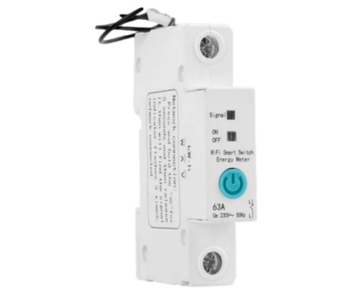 1P 63A Smart Geyser Timer WIFI Circuit Breaker Power Monitoring ...